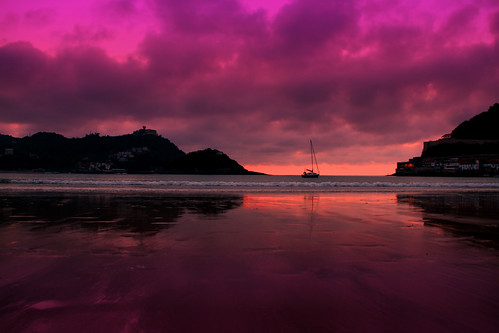 Atardecer morado - Imagui