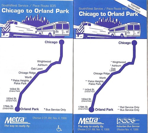 Flickriver: Photoset 'Metra maps & schedules' by mod as hell
